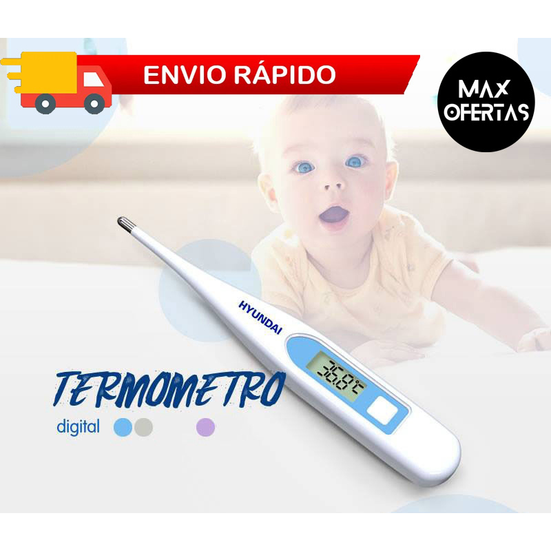 Termômetro Digital Clinico Febre Termometro Axilar Clínico | Shopee Brasil