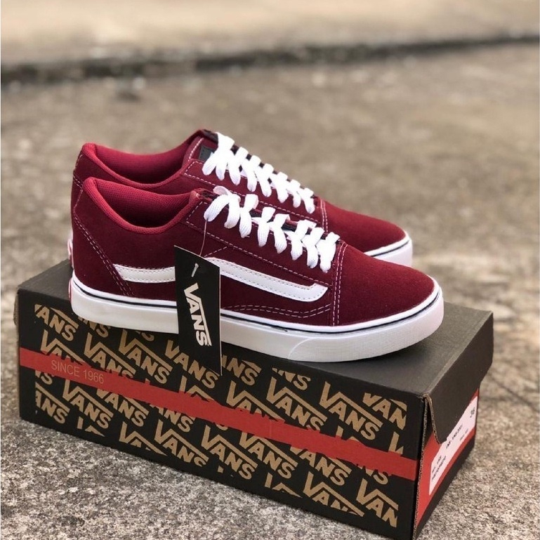 Tenis Vans Old Skool Tradicional Bordô Retro Black Friday | Shopee Brasil