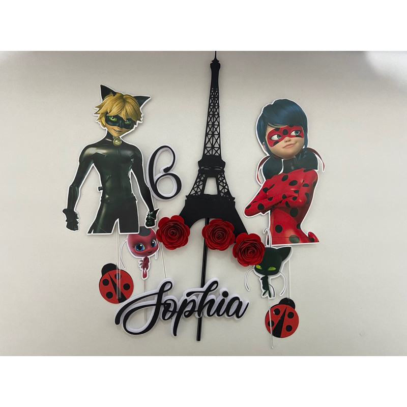 Topo/Topper de bolo Lady Bug. | Shopee Brasil