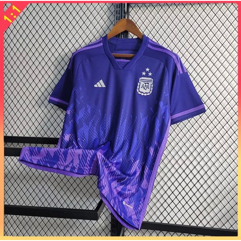 Camisa Camiseta do Time da Argentina Roxa 23-234 Em Promoção | Shopee ...