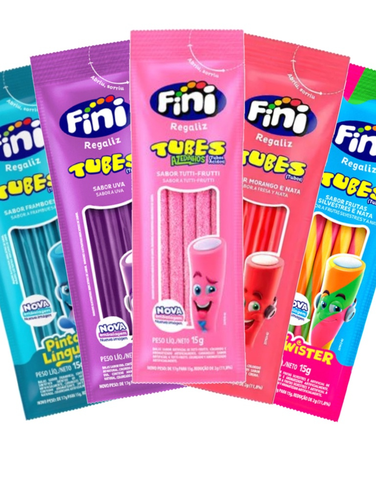 Kit com 20 pacotes Fini, doces Sabores Variados | Shopee Brasil