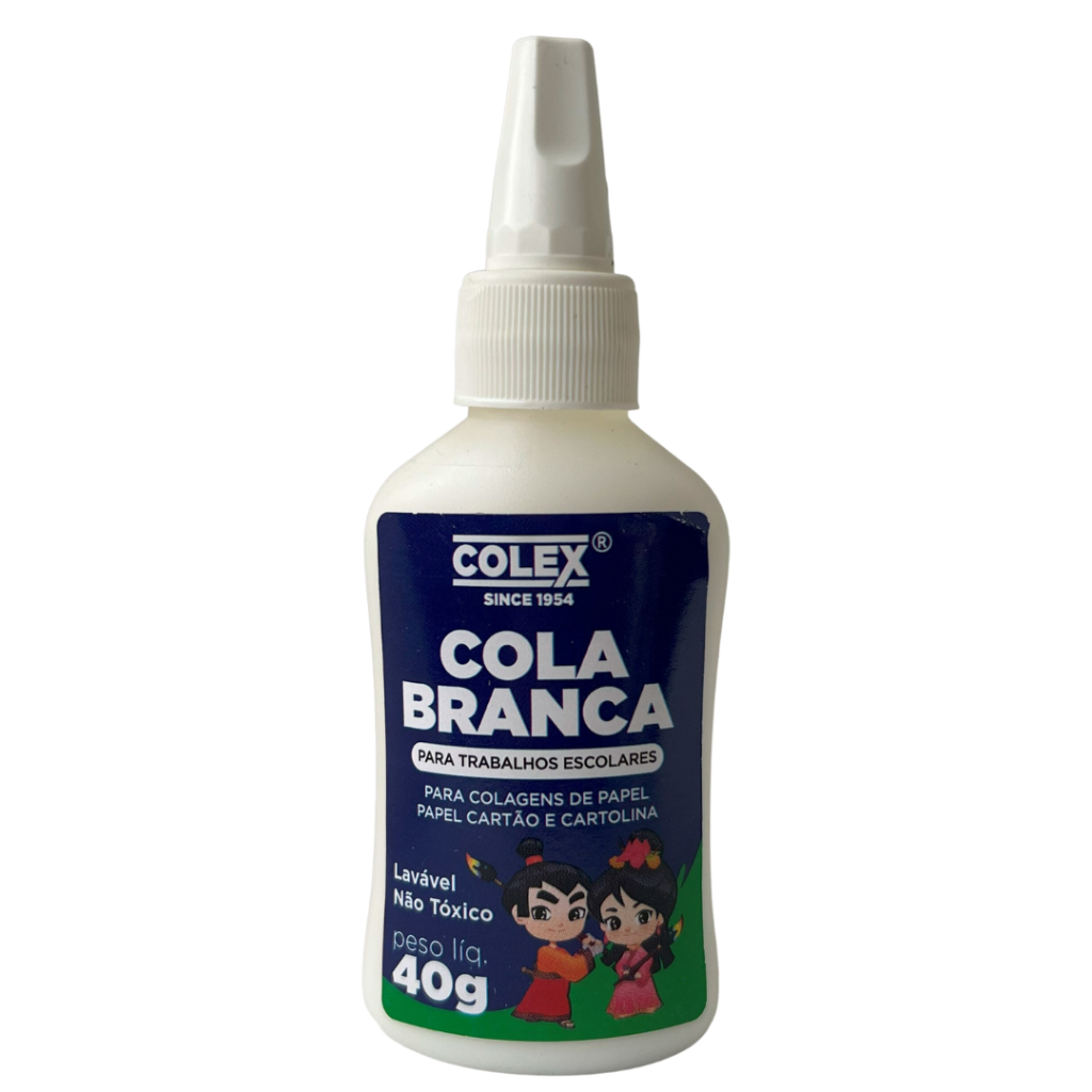 KIT de 6 unidades de Cola Branca PVA / Escolar - COLEX | 40g cada ...