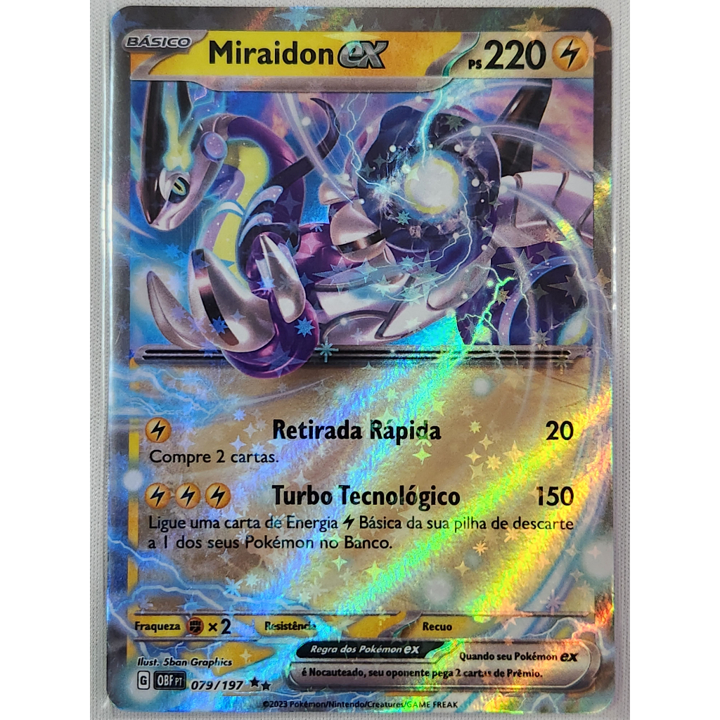 Carta Pokemon Miraidon ex (079/197) OBF | Shopee Brasil