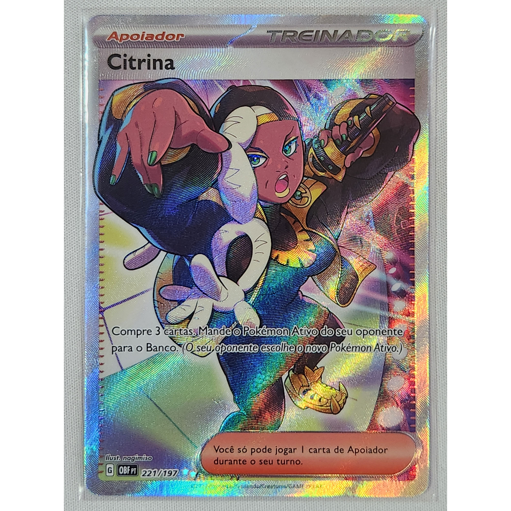 Carta Pokemon Citrina (221/197) OBF | Shopee Brasil