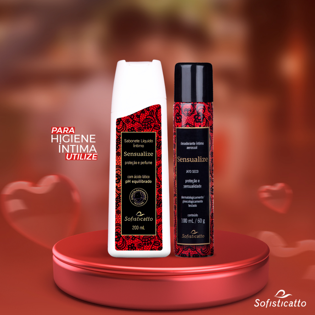 Kit Sabonete Íntimo + Desodorante Íntimo Sensualize | Shopee Brasil