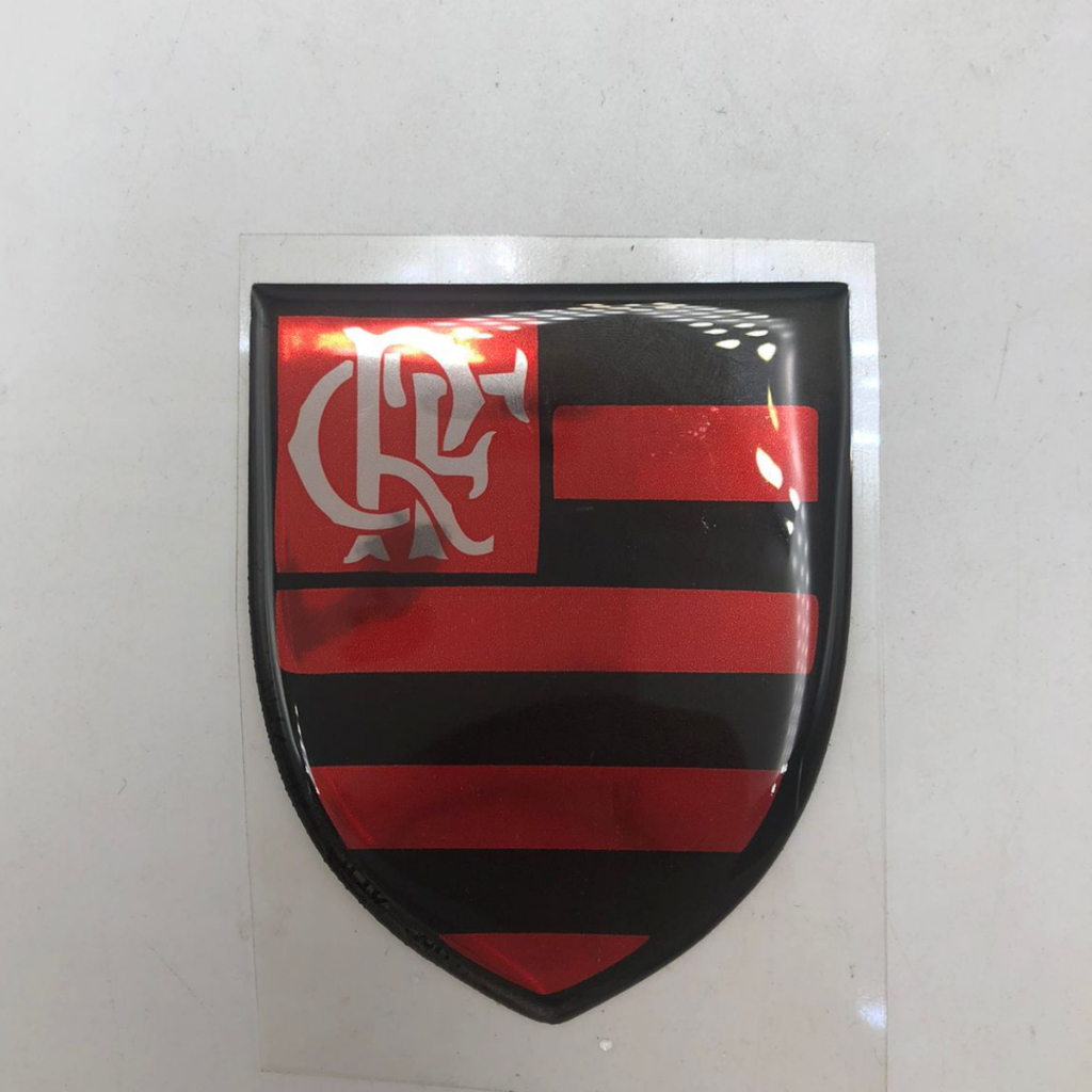 Adesivo Emblema Escudo Flamengo Time Futebol Resinado 41 x 50 cm ...