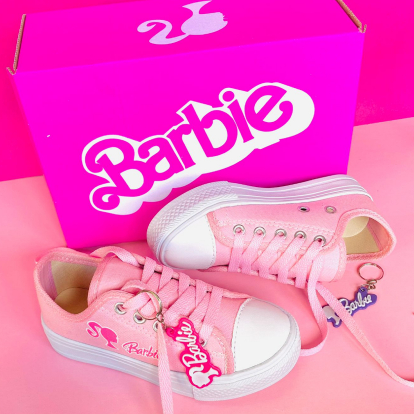 Tênis Da Barbie Girl Infantil Rosa Menina Star Criança Lançamento ...