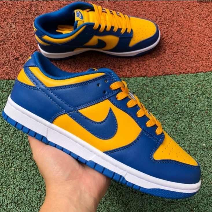 Tênis Nike Dunk Low Retro 'Ucla' Azul e Amarelo - Tênis Nike Dunk Low ...