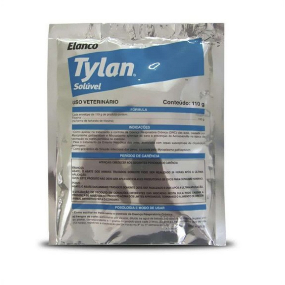 Tylan Pó Solúvel 110g tratamento Doença Respiratória Aves | Shopee Brasil