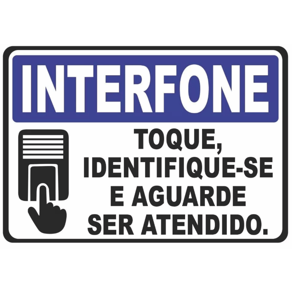 Placa Sinalização Condomínio Portaria Interfone Informação | Shopee Brasil