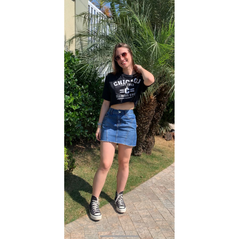 Saia Jeans Model | Shopee Brasil