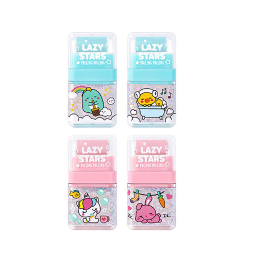 Borracha Escolar Fofa Com Rolinho Lazy Star | Shopee Brasil