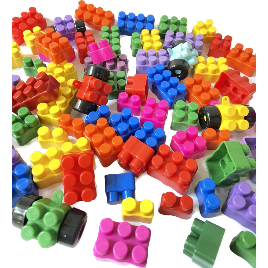 blocos de construção monta monta com 200 peças coloridas - uma ...