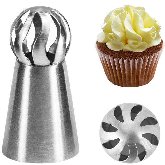 Bico Russo Esfera Profissional Em Aço Inox Para Confeitar Bolos Doces ...