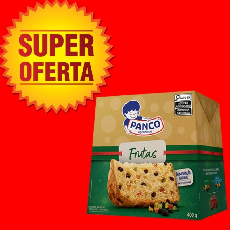 PANETTONE PANCO FRUTAS 400g | Shopee Brasil