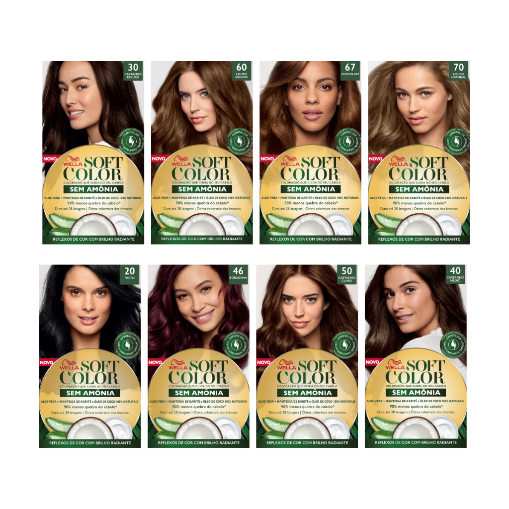 Coloração Capilar Soft Color Wella Toda Cor Escolha Sua | Shopee Brasil