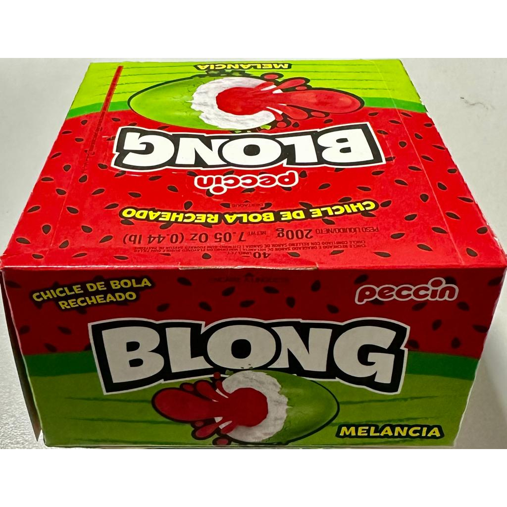 CHICLETE PECCIN BLONG MELANCIA DP 40UN | Shopee Brasil