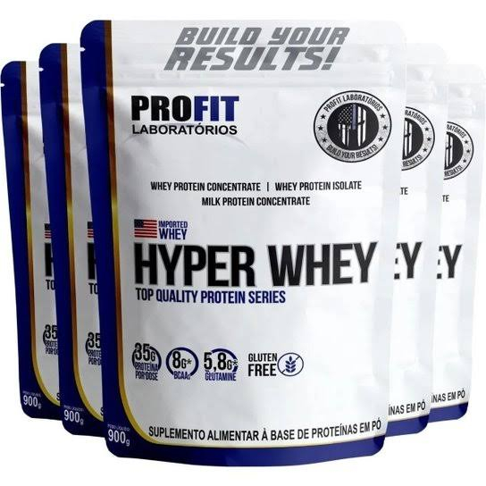 Whey Protein ProFit - Hyper Whey Isolado + Concentrado Sem Glúten 900g Profit Labs | Shopee Brasil