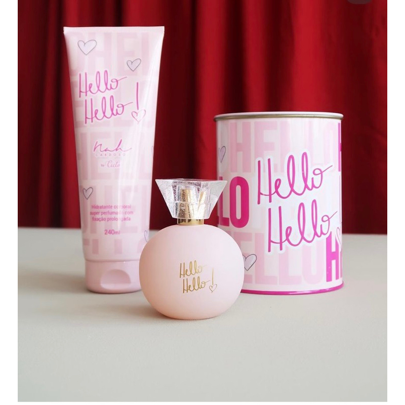 Kit Ciclo Hello Hello ,Perfume e Hidratante | Shopee Brasil