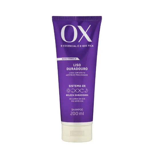 Shampoo ox liso duradouro 200ml - flora | Shopee Brasil