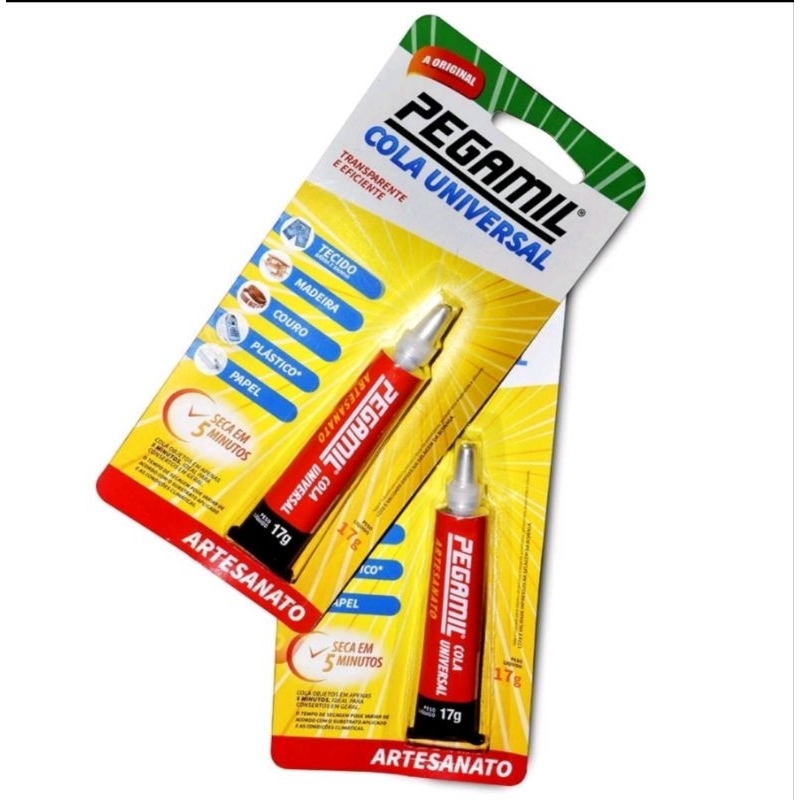 Cola Universal para Artesanato Pegamil 17g | Shopee Brasil