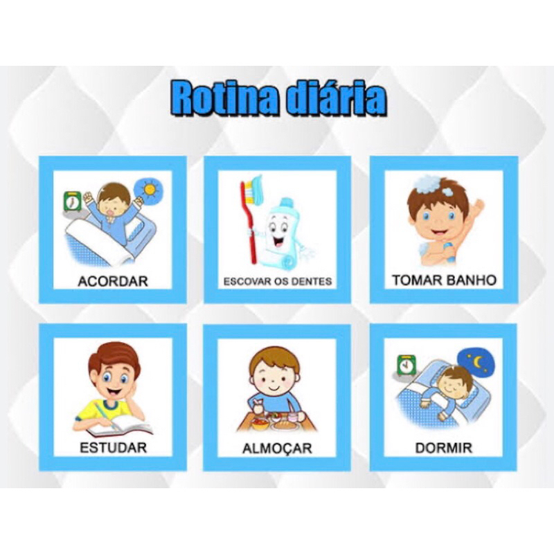 Placas Rotina Diária educar | Shopee Brasil