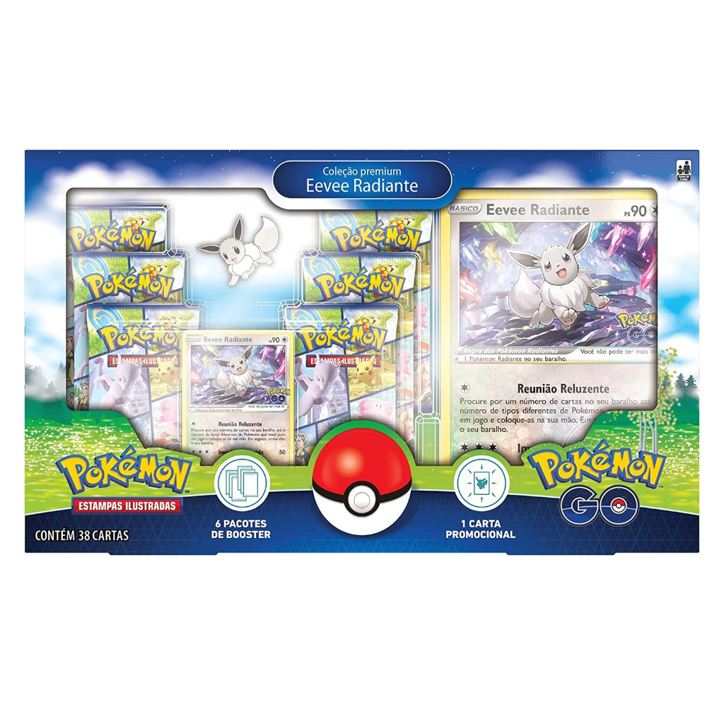 Box Premium Eevee Radiante Pokémon GO | Shopee Brasil