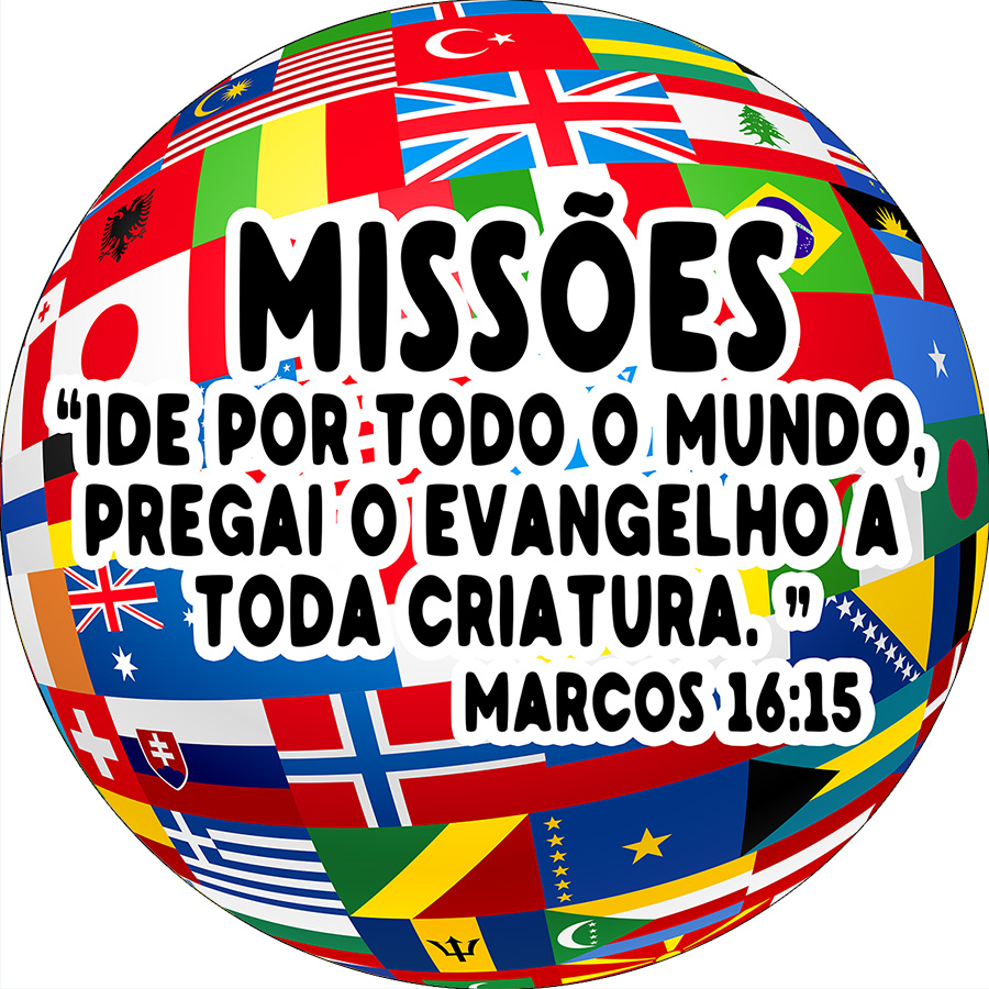 Painel De Festa Redondo Em Tecido - Religioso Missões Países 026 ...