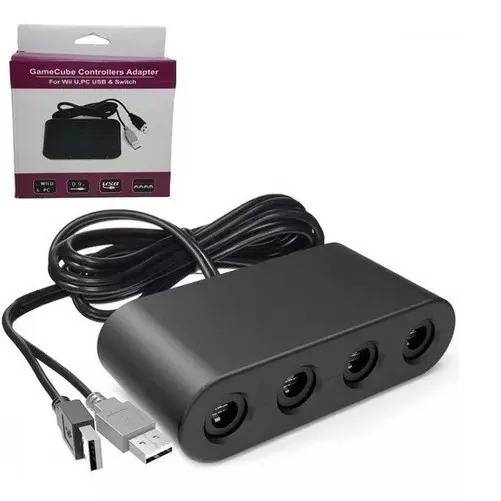 Adaptador Usb Para 4 Controles Gamecube Wii U / Pc / Switch | Shopee Brasil