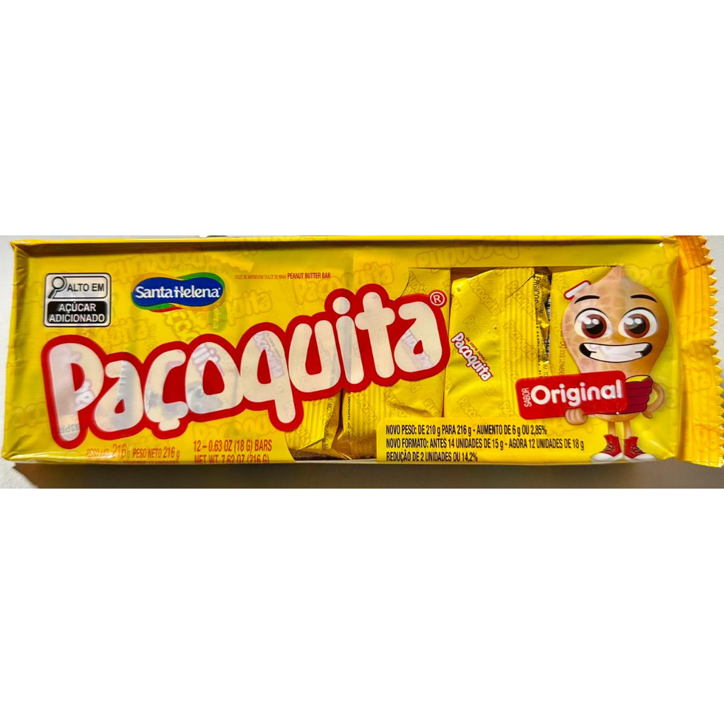 PACOQUITA RETANGULAR DP 216G 12UN | Shopee Brasil