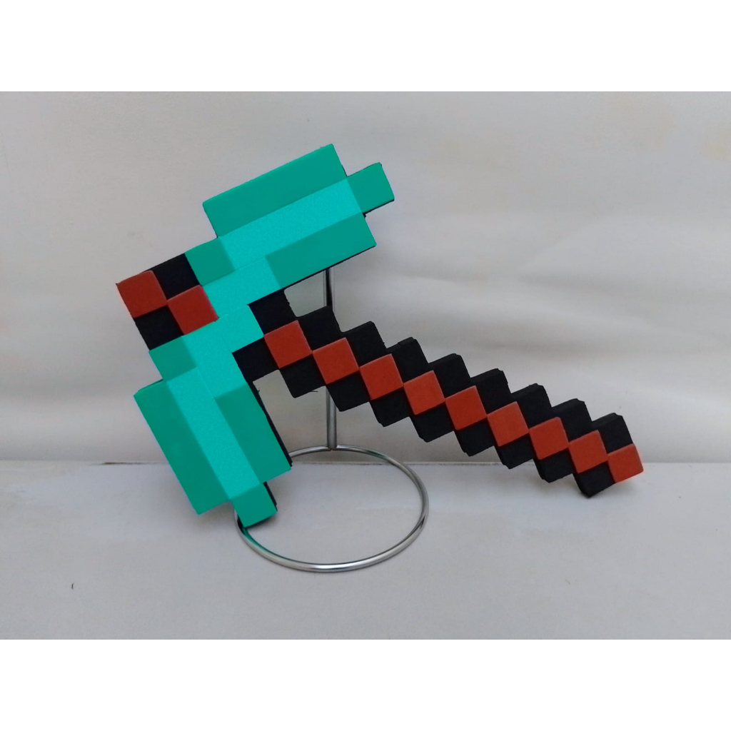 Picareta Minecraft Diamante (Verde) | Shopee Brasil