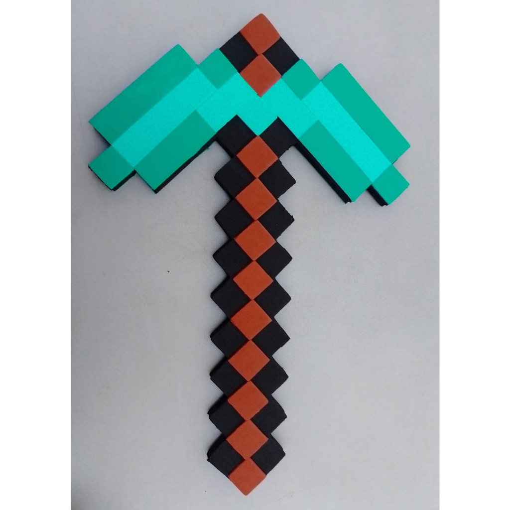 Picareta Minecraft Diamante (Verde) | Shopee Brasil