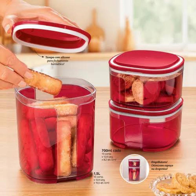 Kit Pote Visual Policarbonato Tupperware | Shopee Brasil