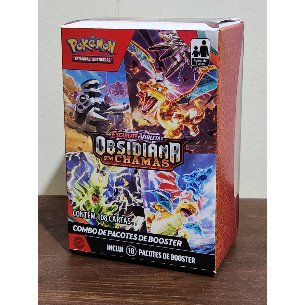 Pokemon Mini Display Booster Obsidiana em Chamas (18 Boosters) | Shopee ...