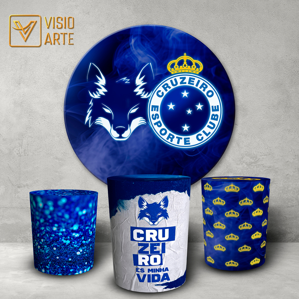 Kit Painel Time Cabuloso cru+ Trio Capas Cilindros 1,5x1,5 | Shopee Brasil