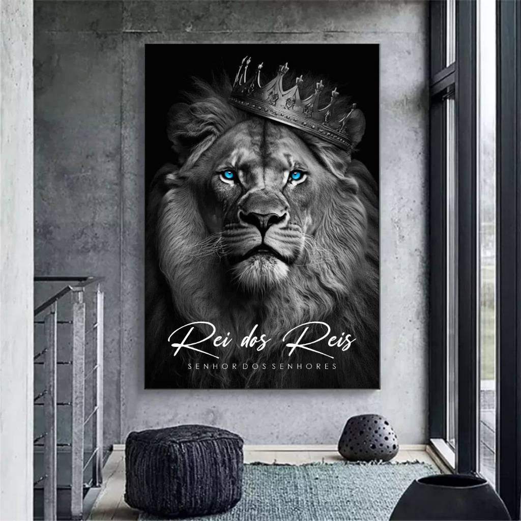 QUADRO DECORATIVO REI DOS REIS | Shopee Brasil