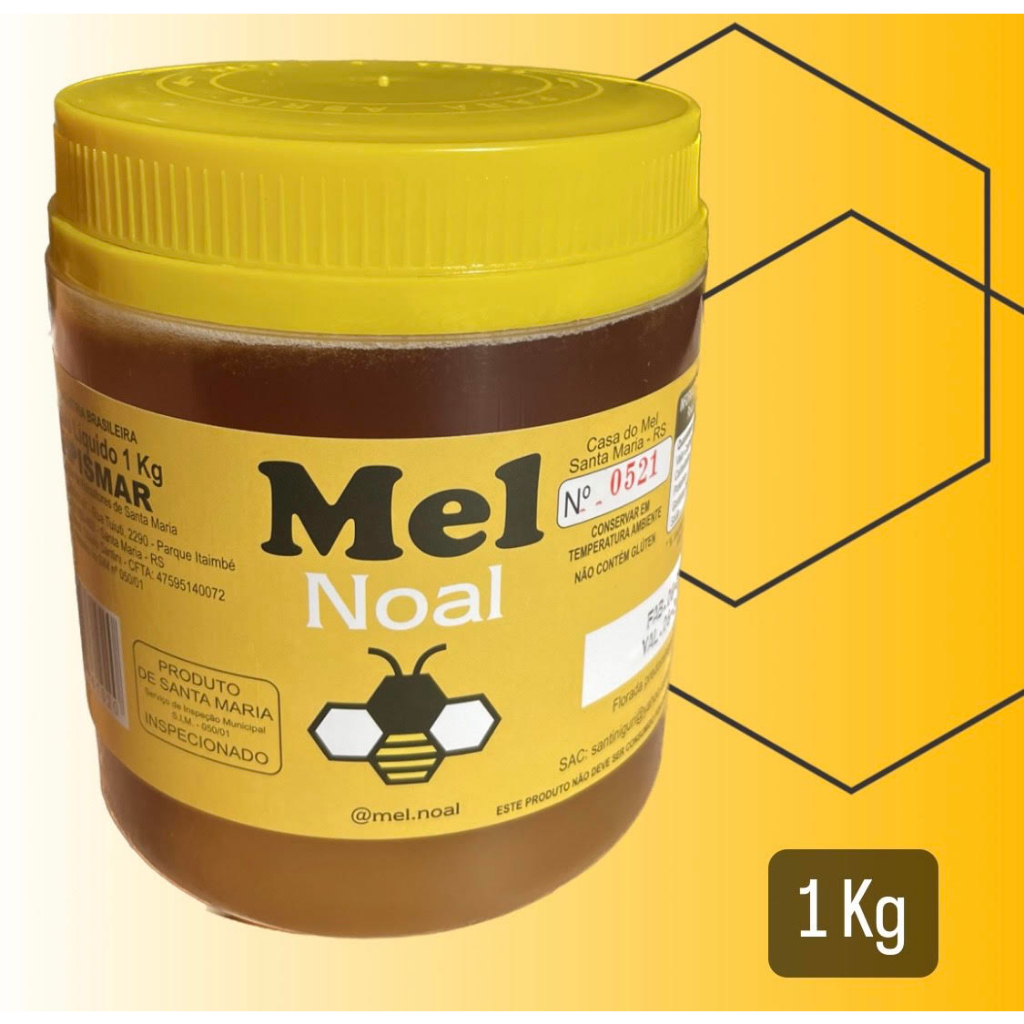 Mel puro de abelhas florada eucalipto 1Kg direto produtor apicultor 100 ...