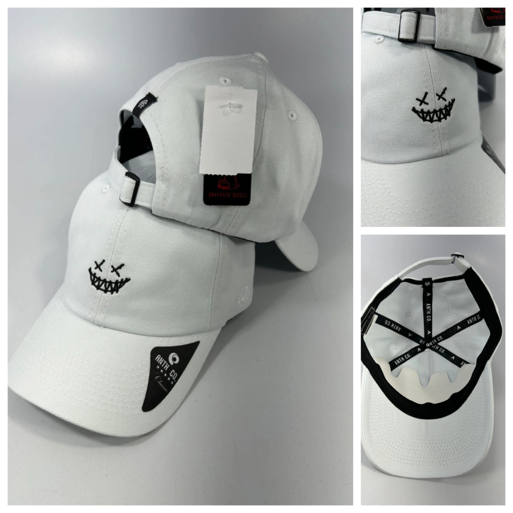 Boné Aba Curva Curvada Branco Bordado Premium Dad Hat Mandrake | Shopee ...