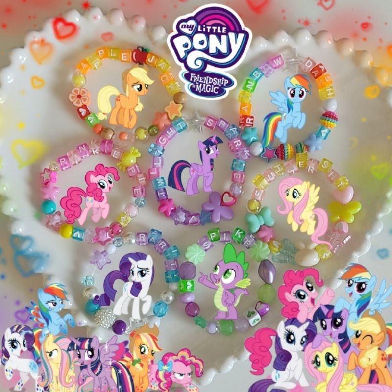 Pulseiras My Little Pony (MLP) / Aesthetic - Pulseiras da Amizade ...