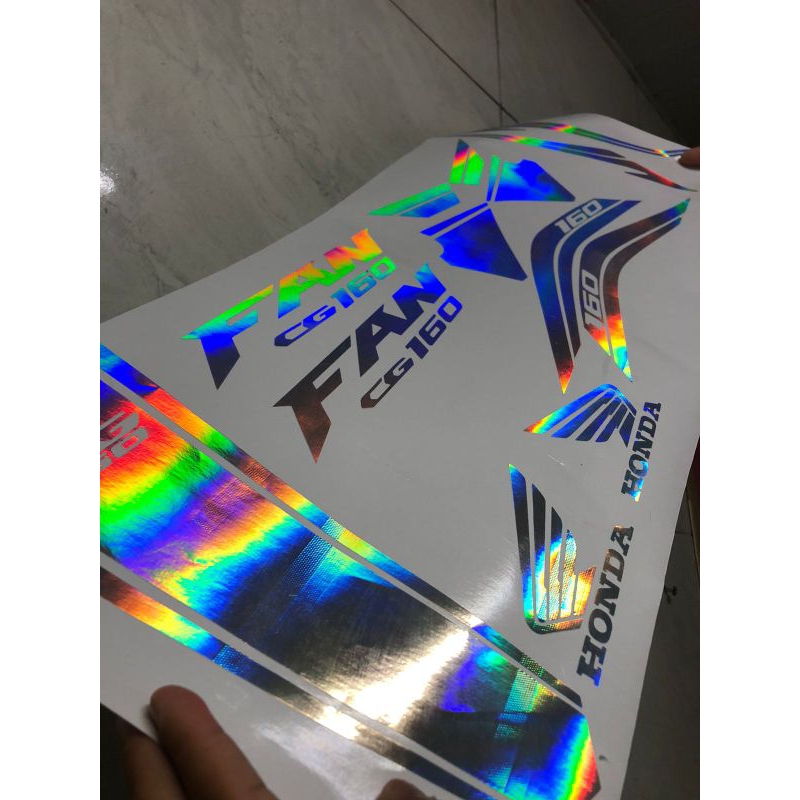kit adesivos holográficos FAN 160 | Shopee Brasil