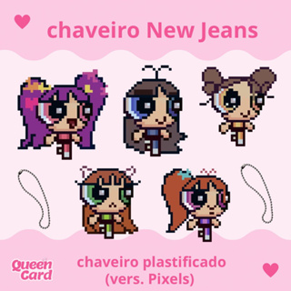 chaveiro new jeans pixels powerpuff girls | Shopee Brasil