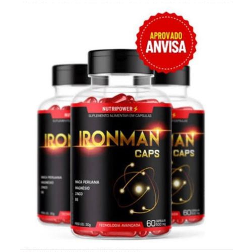 IRON MAN Original 2 Frascos 60 cápsulas total 120 comprmidos | Shopee ...