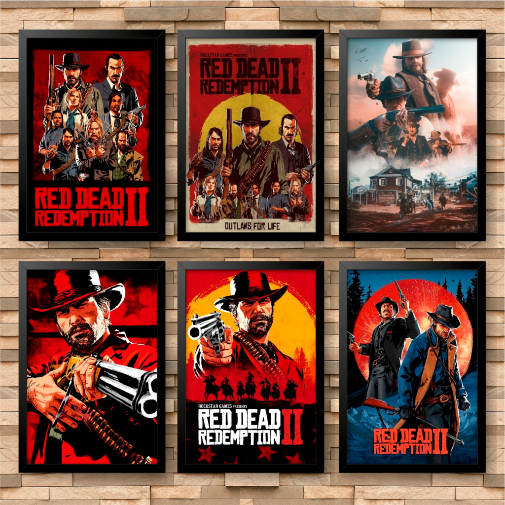 Quadro decorativo - red dead redemption 2 | Shopee Brasil