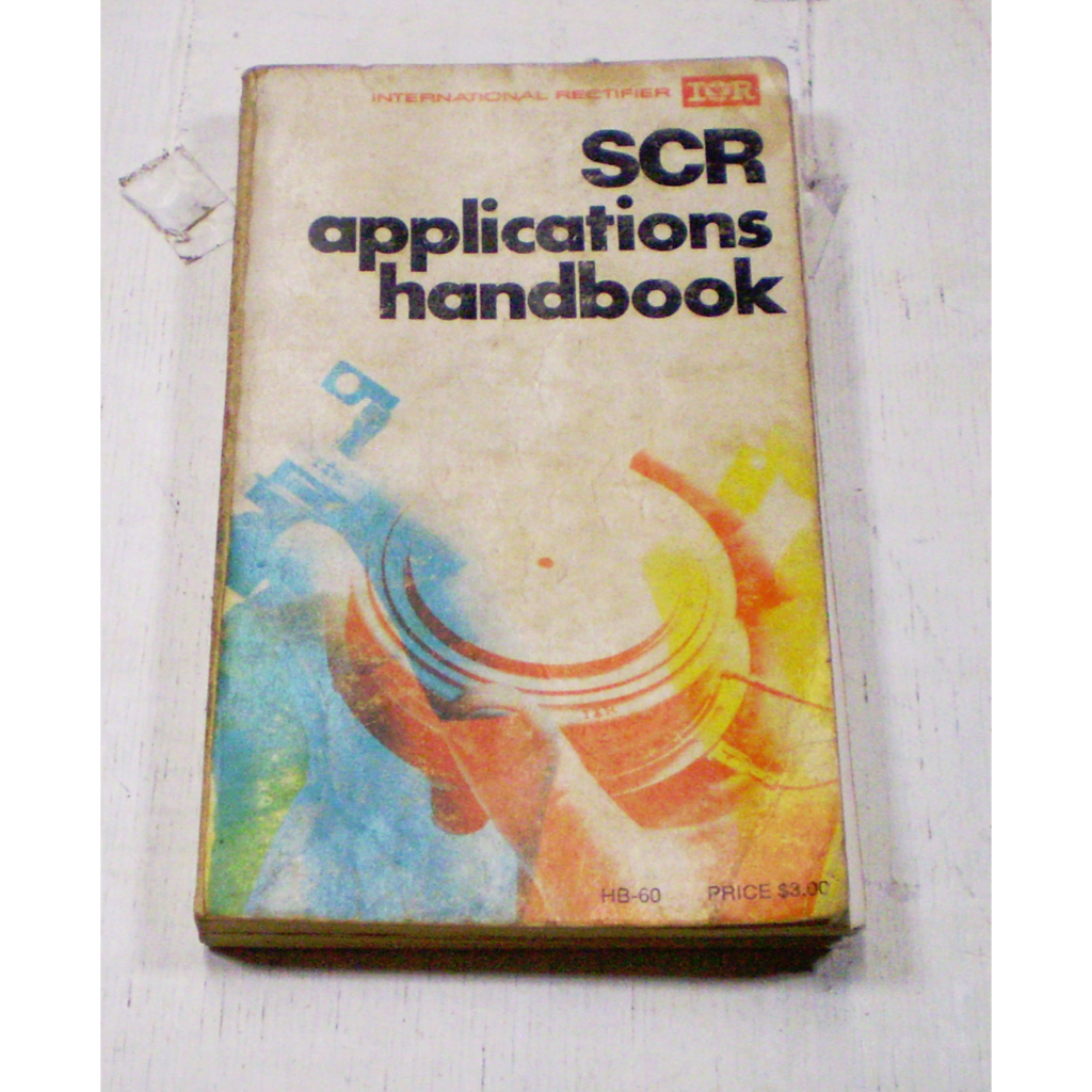 Livro antigo SCR Applications Handbook.- Cód. 477 - | Shopee Brasil