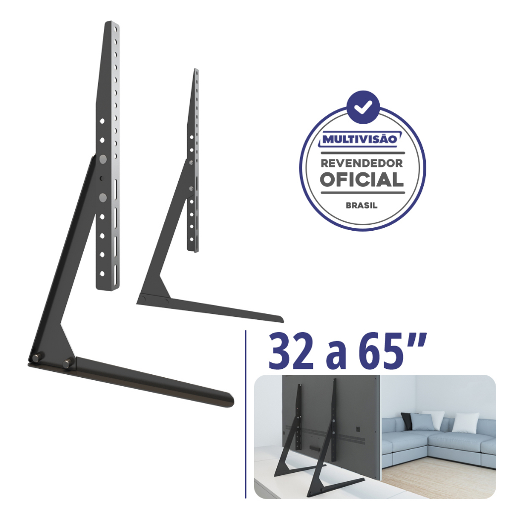 Suporte de Mesa para TV Monitor Base Fixa 32 A 65 Polegadas | Shopee Brasil
