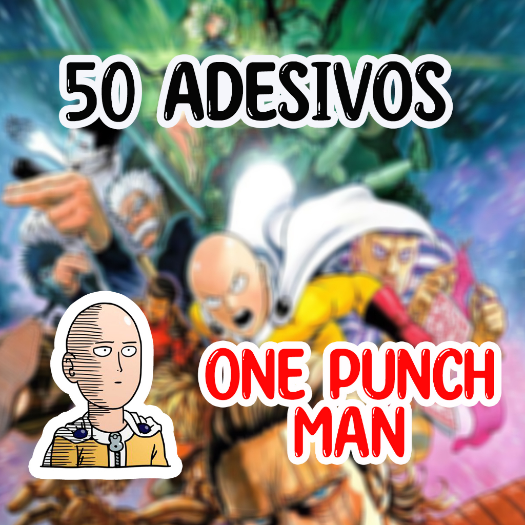 50 adesivos stickers One Punch Man- 1 | Shopee Brasil