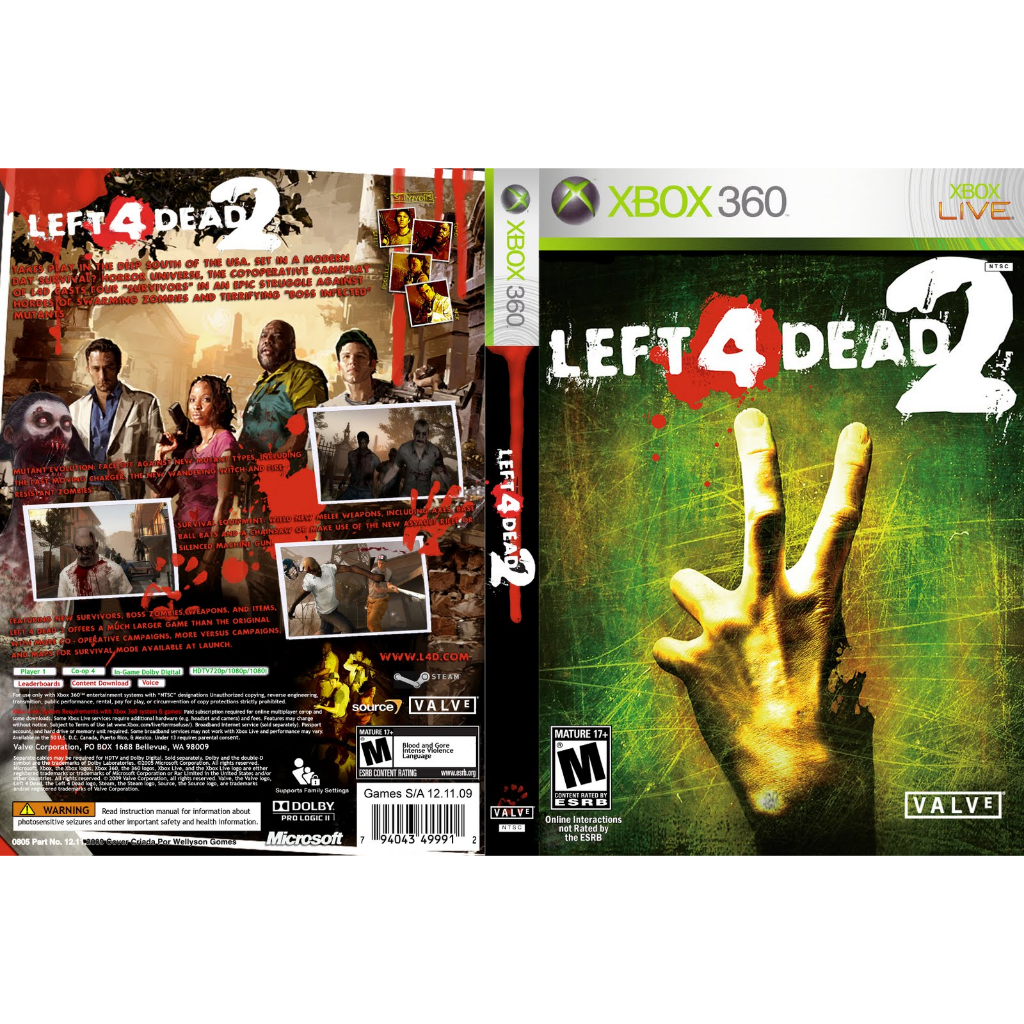 Game Left 4 Dead 2 - Xbox 360 - Imperdível! | Shopee Brasil
