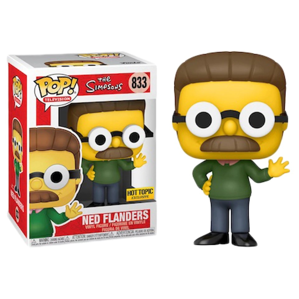 Funko Pop The Simpsons Ned Flanders 833 Hot Topic | Shopee Brasil