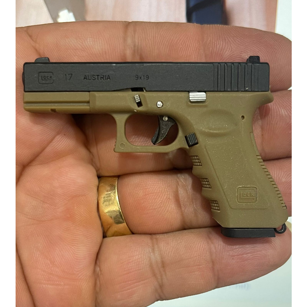 Chaveiro Full Metal Glock G17 pistola - replica ideal pra coleção, toda ...