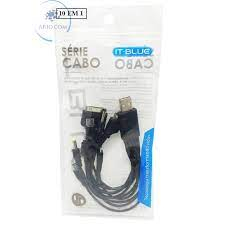 Cabo Usb Multi Carregador Universal 10 Em 1 | Shopee Brasil